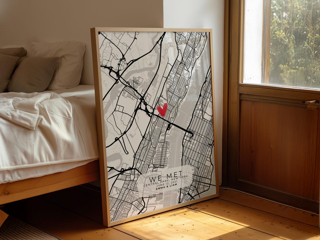 Where We Met Map Coordinates • the Night We Met Custom Location Map ...