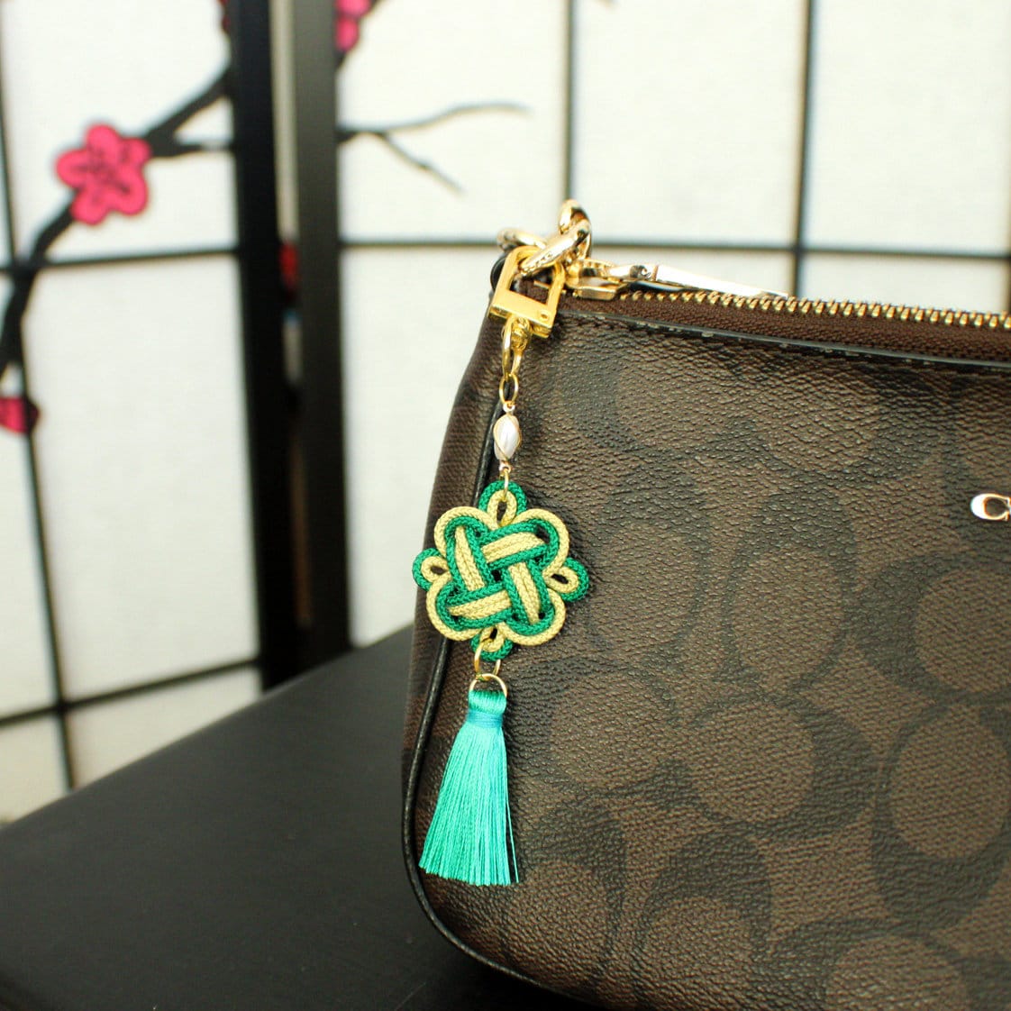 Knot Keychain, Handmade Bag Charm, Tassel Keychain, Purse Charm ...