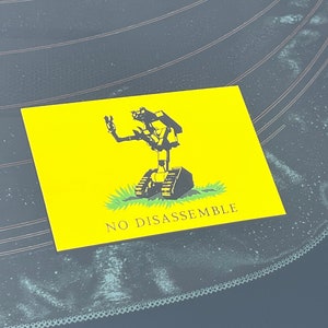 No Disassemble Sticker - Etsy