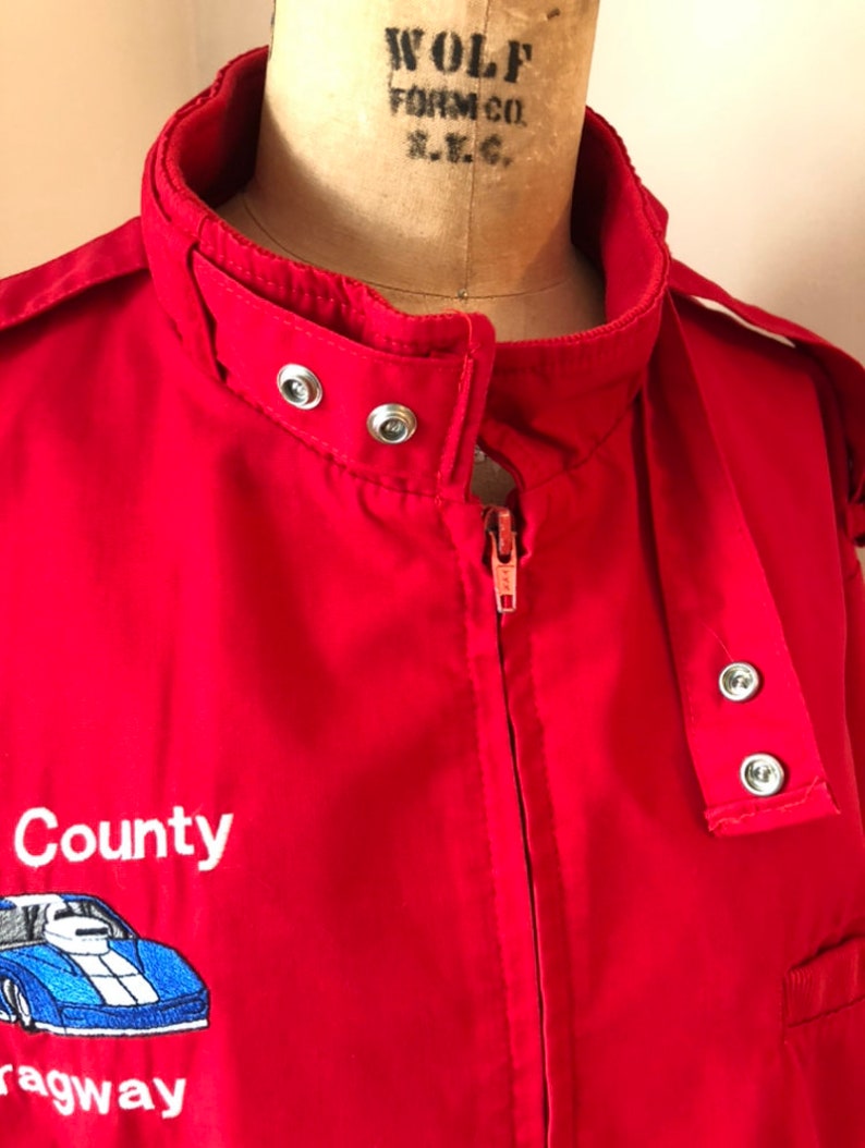70s 80s Drag Racing Jacket Cecil County Dragway - Etsy