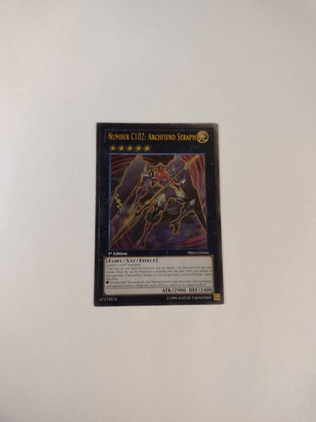 Number C102: Archfiend Seraph PRIO-EN044 Ultra Rare 1st Edition Near ...