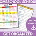 Homeschool Schedule - Etsy