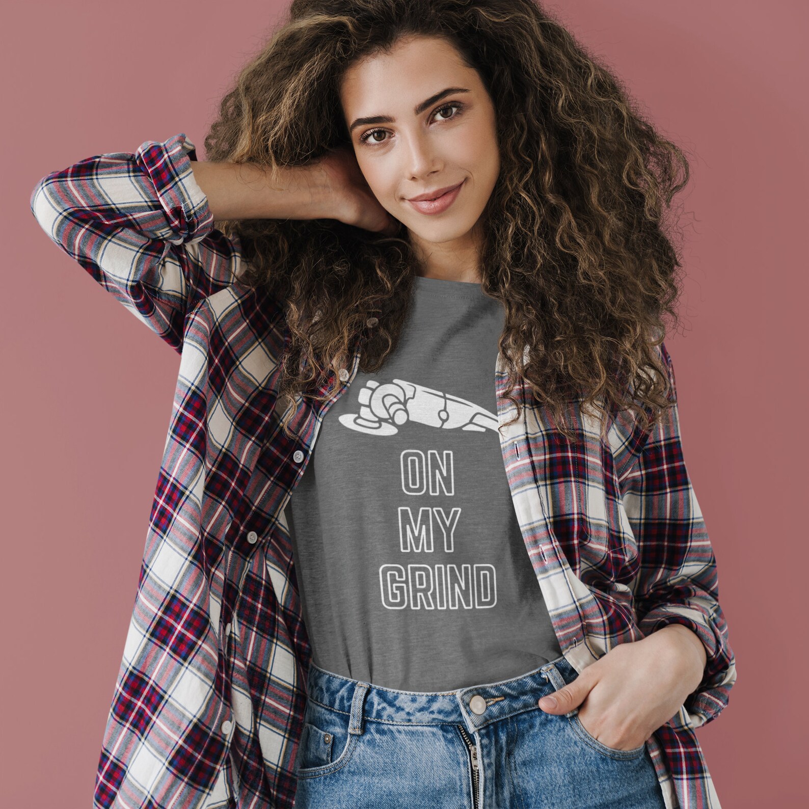 On My Grind - Angle Grinder Power Tool Shirt - Etsy