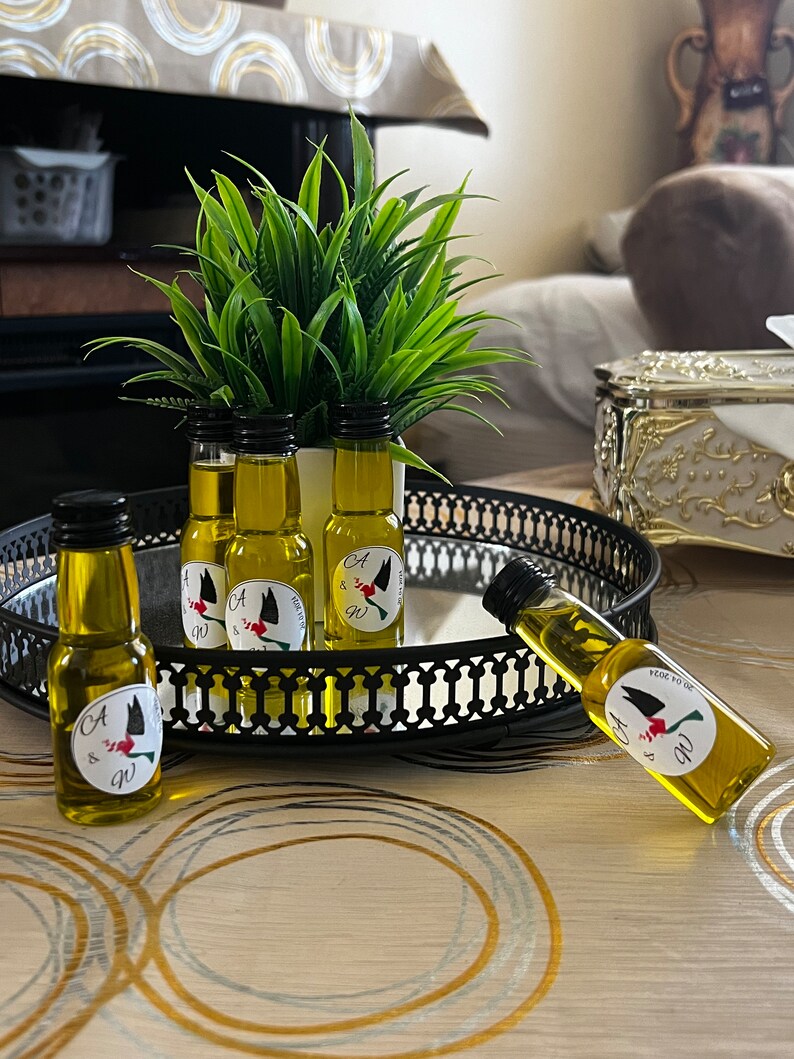 1oz Olive Oil Favors, Rosemary Wedding Birthday Olive Oil Favours ...