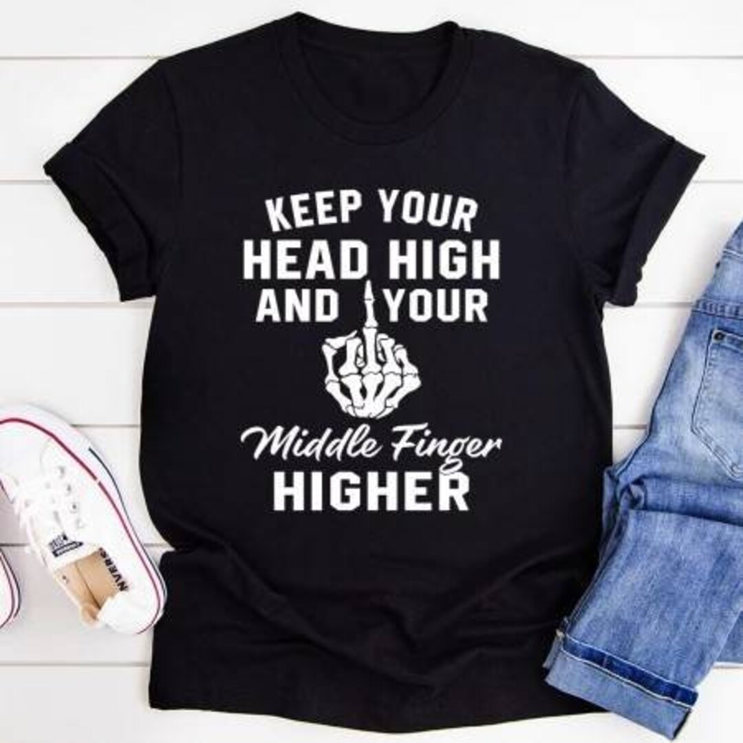 Middle Finger, Middle Finger Tshirt, Middle Finger Tee, Middle Finger ...