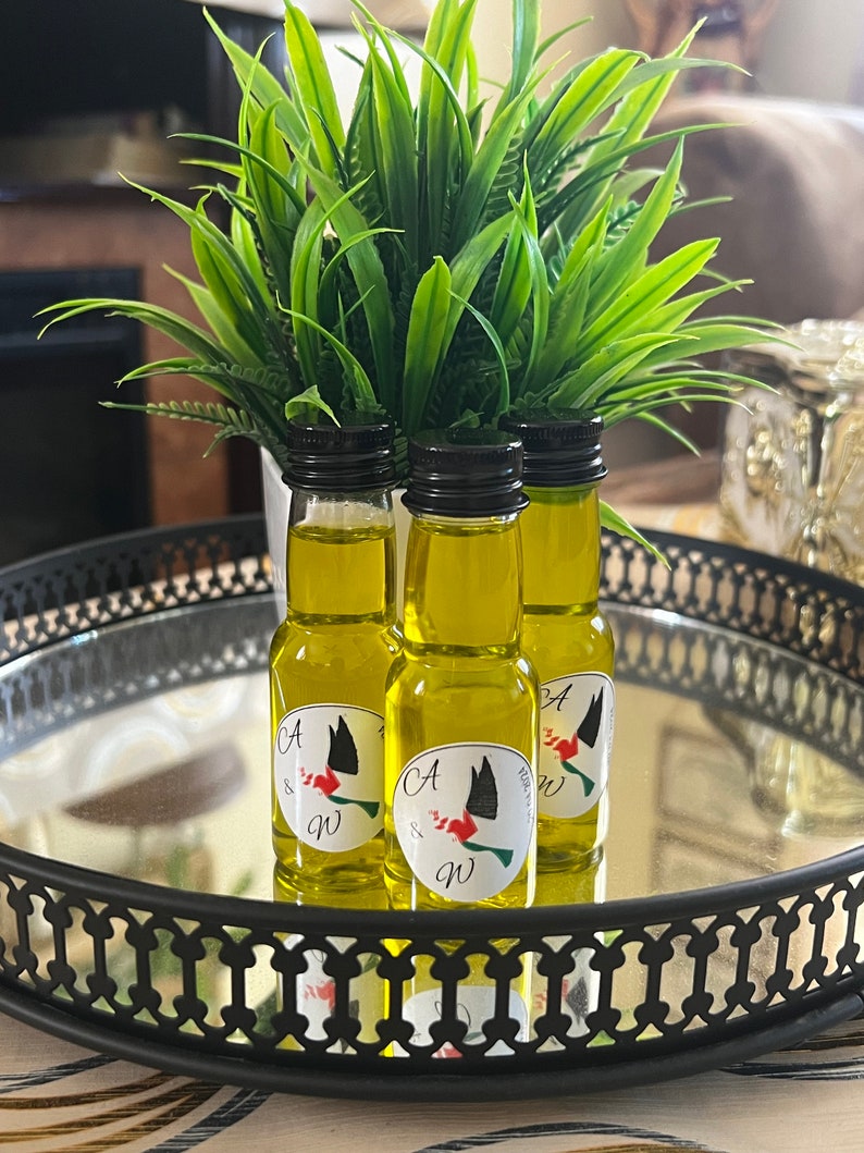 1oz Olive Oil Favors, Rosemary Wedding Birthday Olive Oil Favours ...