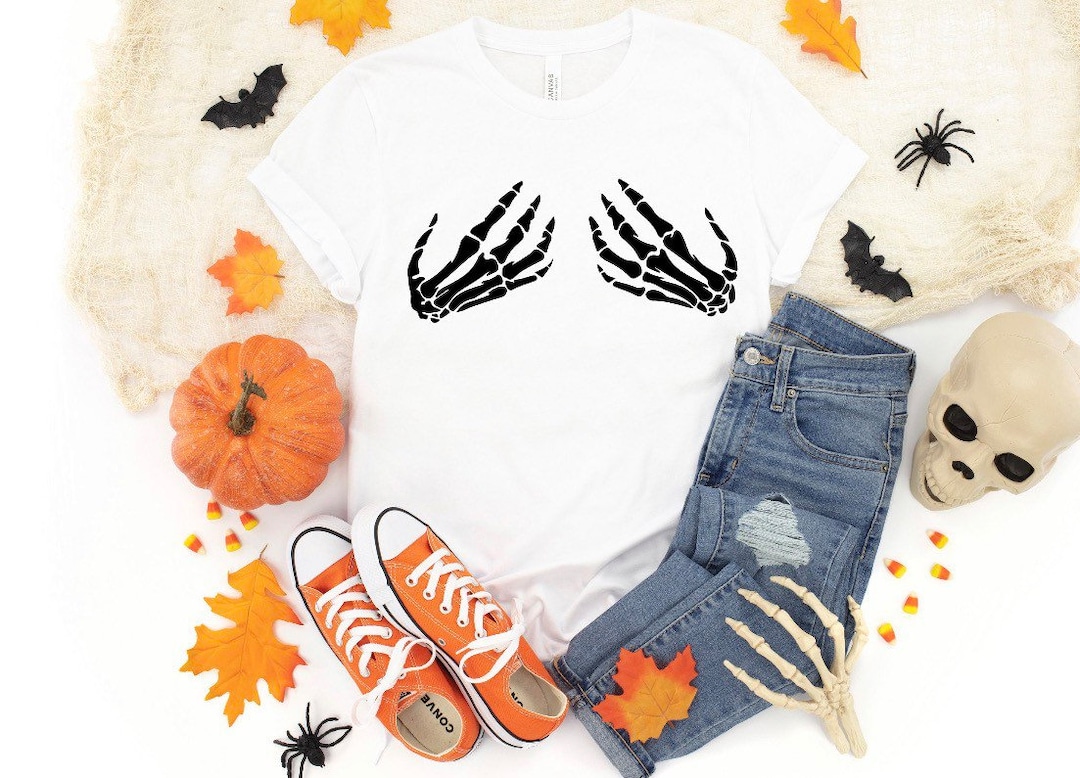 Skeleton Hands Shirt, Halloween Shirt,halloween Shirt for Woman,funny ...
