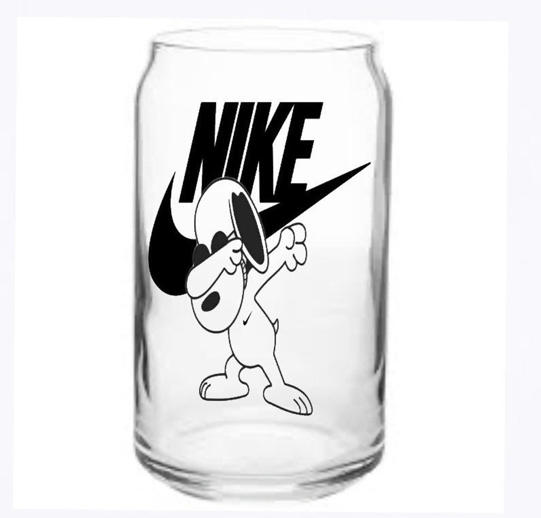 Nike Drip, Nike Swoosh Glass Cup, Coffee Glass Cup With Bamboo Lid and ...