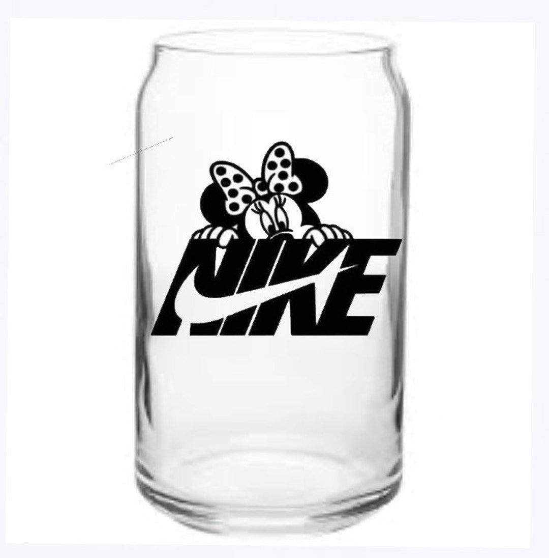 Minnie Mickey Mouse Beer Glass Can Disney Inspired Beer Glass Can ...