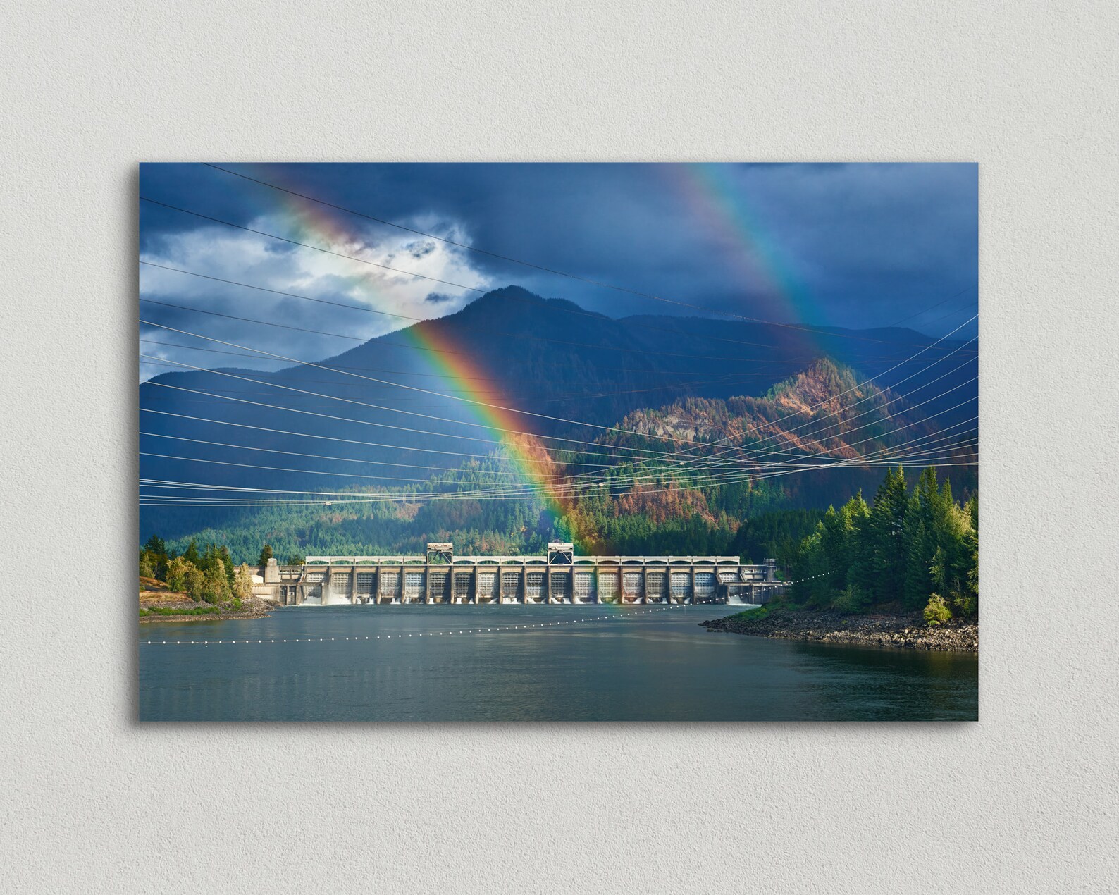 Double Rainbow Over the Columbia River Gorge, Rainbow Photo Above ...