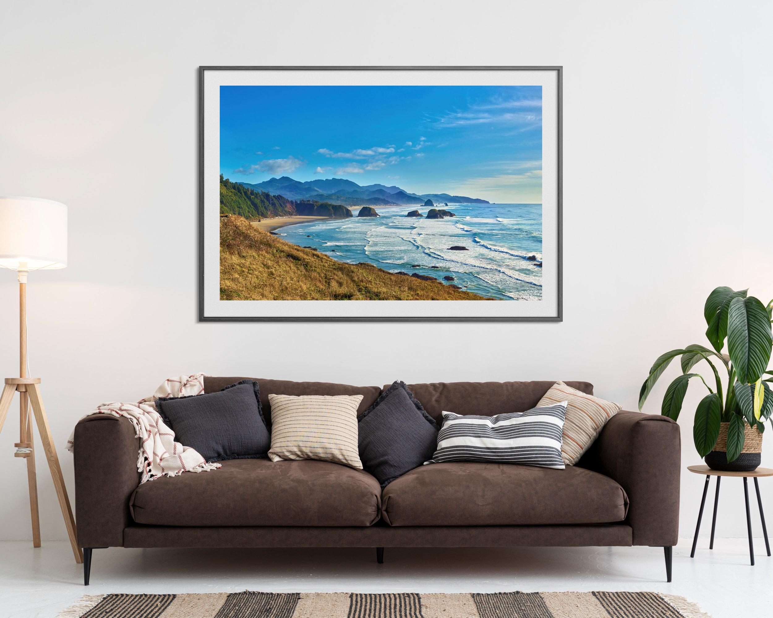 Oregon Coast Landscape Photography, Seascape With Beach Sunset, Ecola ...