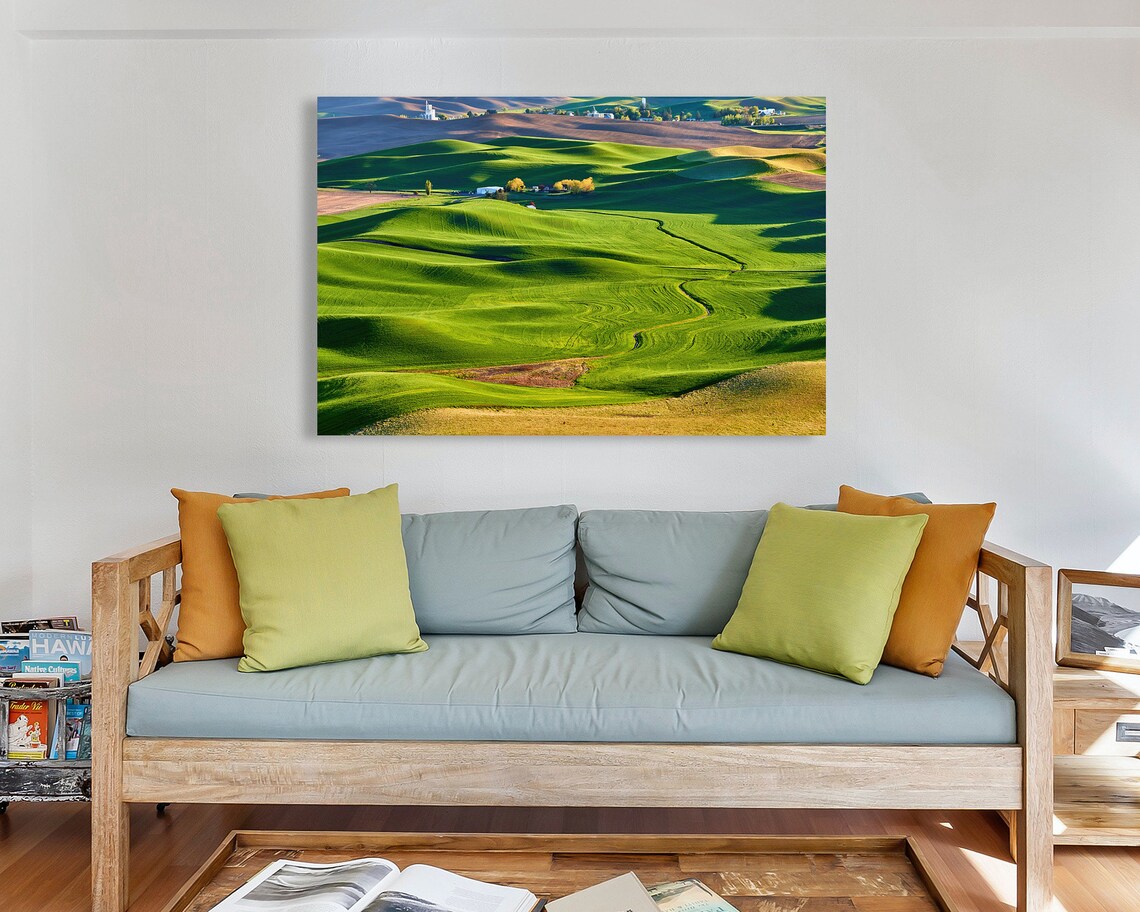 Spring Palouse Hills Photo. Sunset on the Palouse. Spring - Etsy