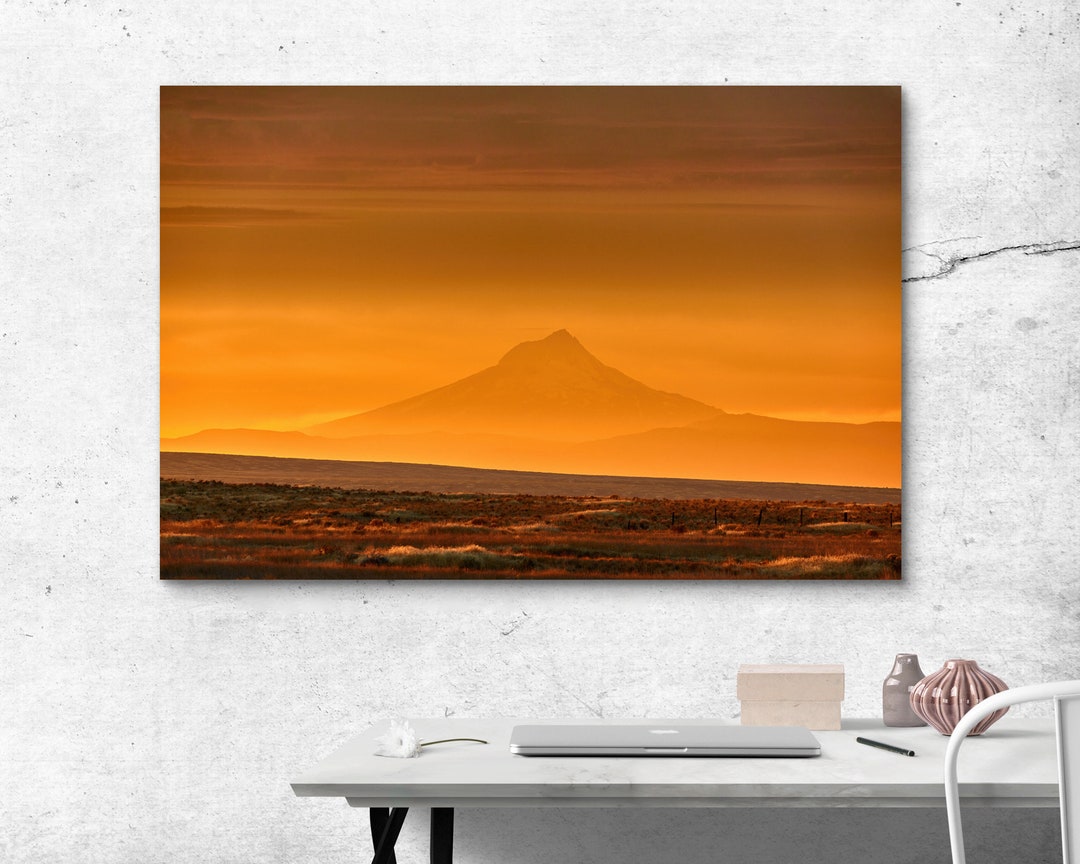 Mount Hood Sunset Nature Photography, Cascade Mountains PNW Landscape ...
