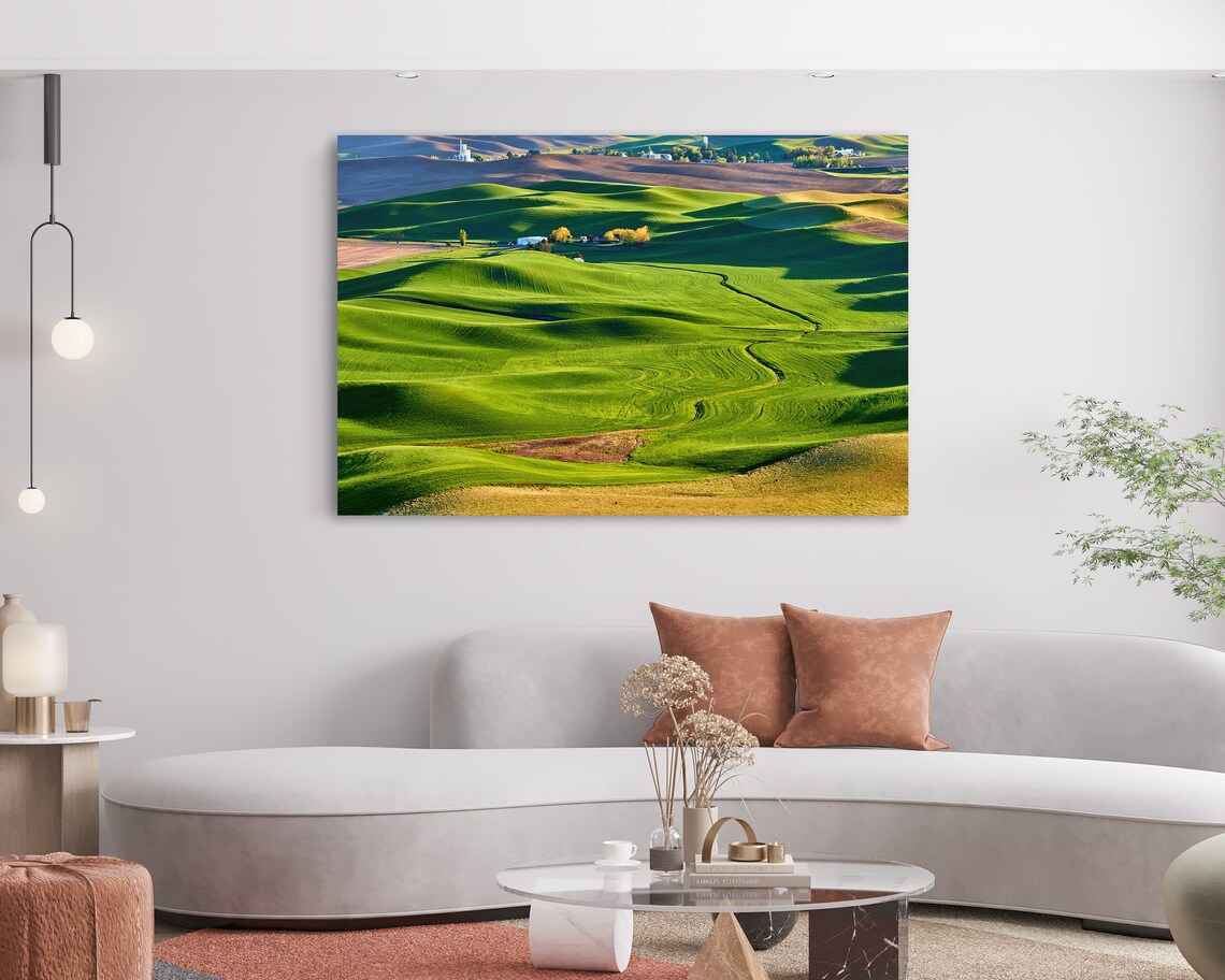 Spring Palouse Hills Photo. Sunset on the Palouse. Spring - Etsy