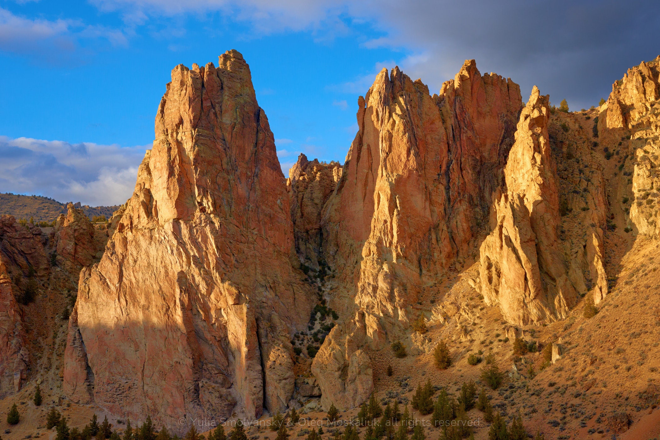Smith Rock Sunset Print, Eastern Oregon Cliffs, Wall Art Canvas Photo ...