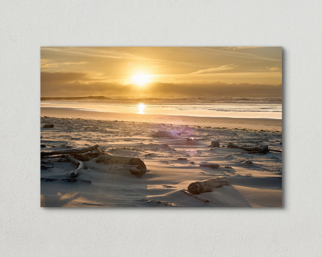 Oregon Coast Beach Sunset, Barview Jetty Coastal Photography, Pacific ...