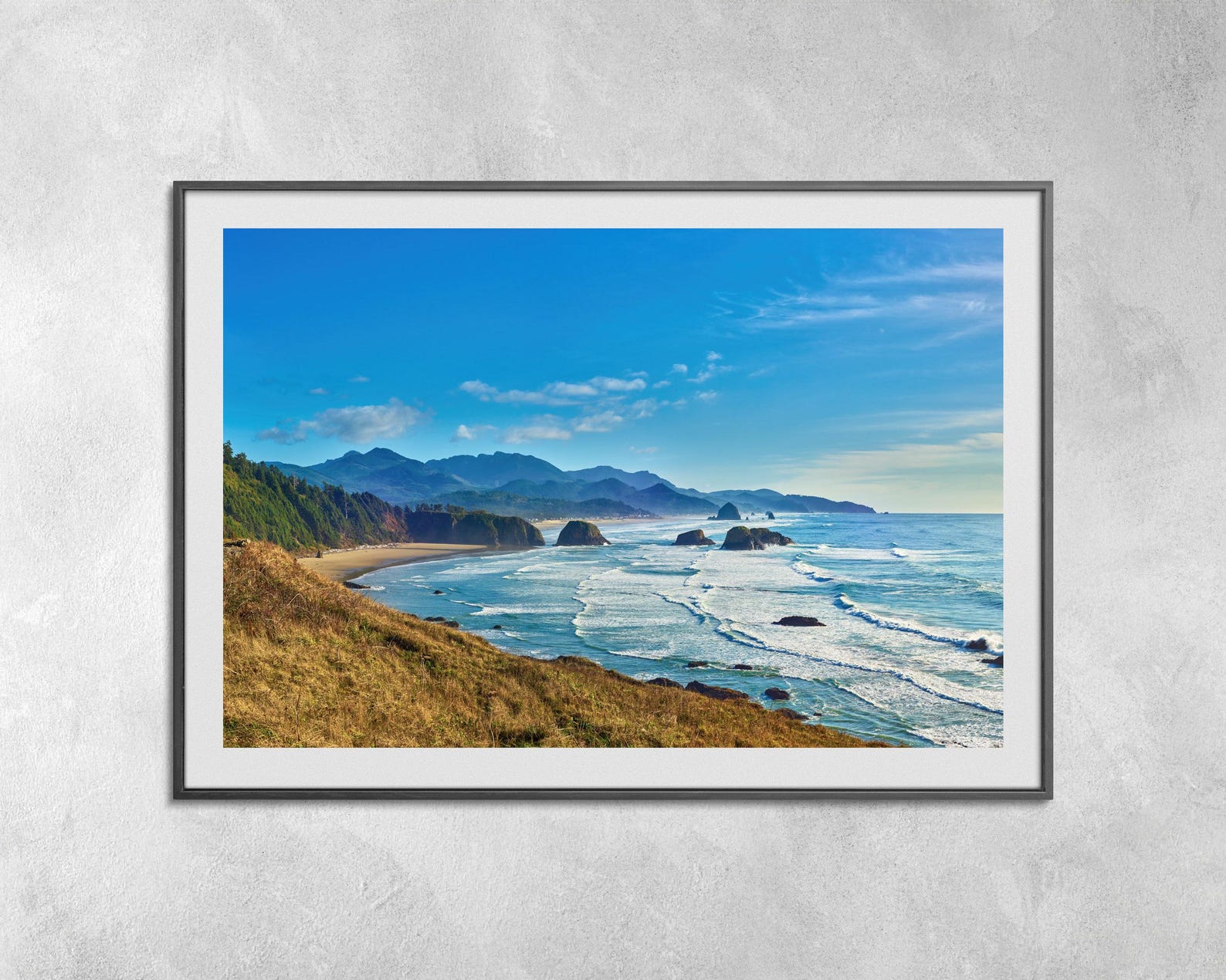 Oregon Coast Landscape Photography, Seascape With Beach Sunset, Ecola ...