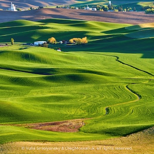 Spring Palouse Hills Photo. Sunset on the Palouse. Spring - Etsy