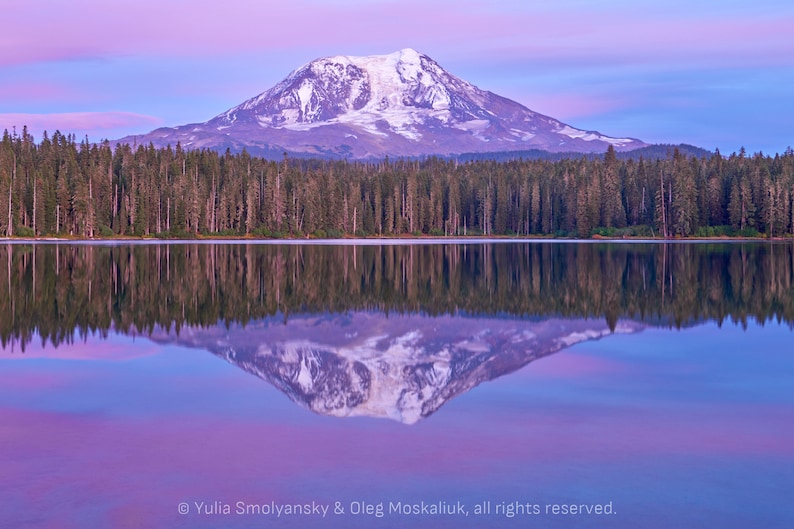 Mt. Adams Sunset, Photo Print, Pacific Northwest Wilderness, Takhlakh ...