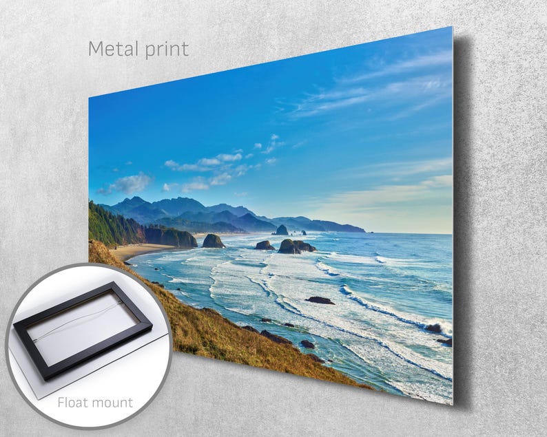 Oregon Coast Landscape Photography, Seascape With Beach Sunset, Ecola ...