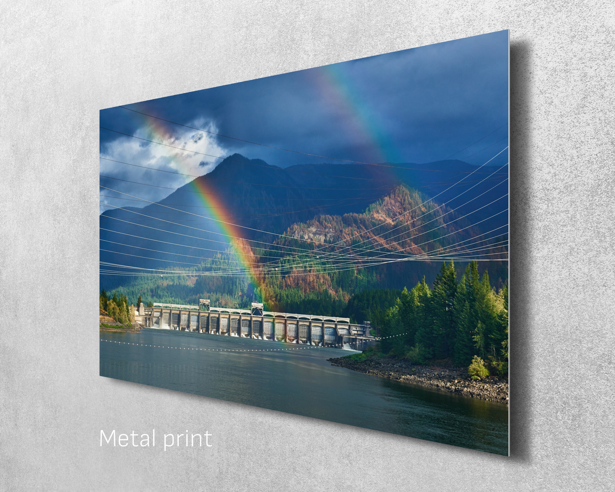 Double Rainbow Over the Columbia River Gorge, Rainbow Photo Above ...