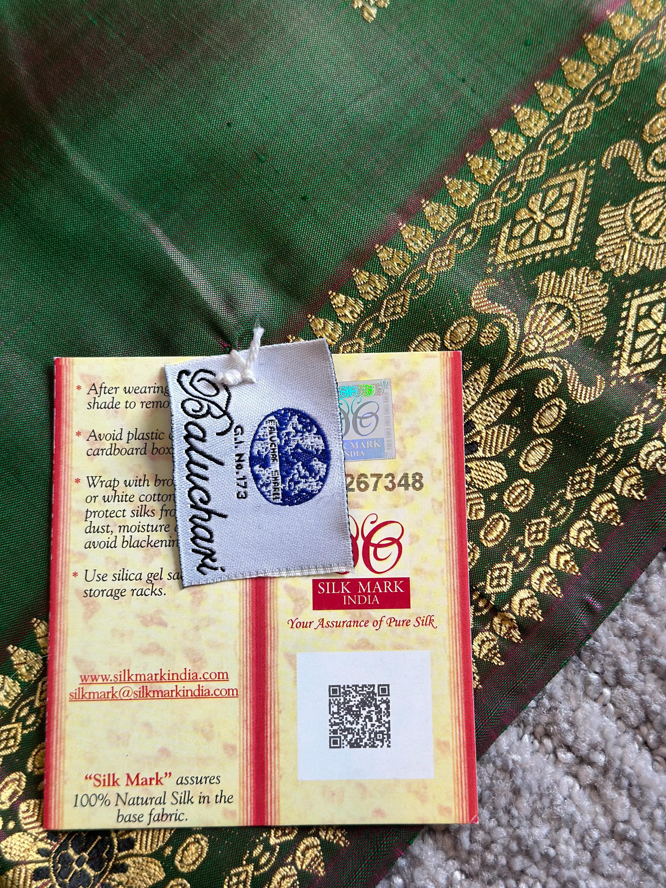 Royal Baluchari Saree - Etsy