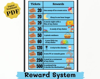 Reward System for Children | Incentive System for Daily Tasks ...