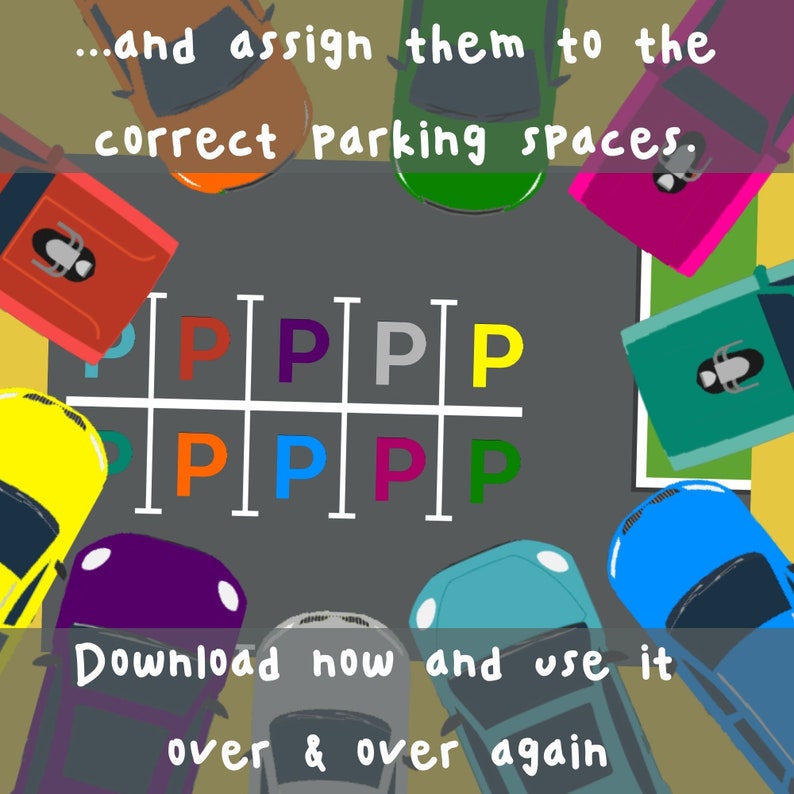 Car Flash Card Matching Game | Learning the Colors With Cars ...