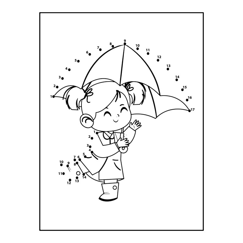 70 Autumn Dot to Dot Pages | Coloring Pages Kids and Toddlers | Connect ...