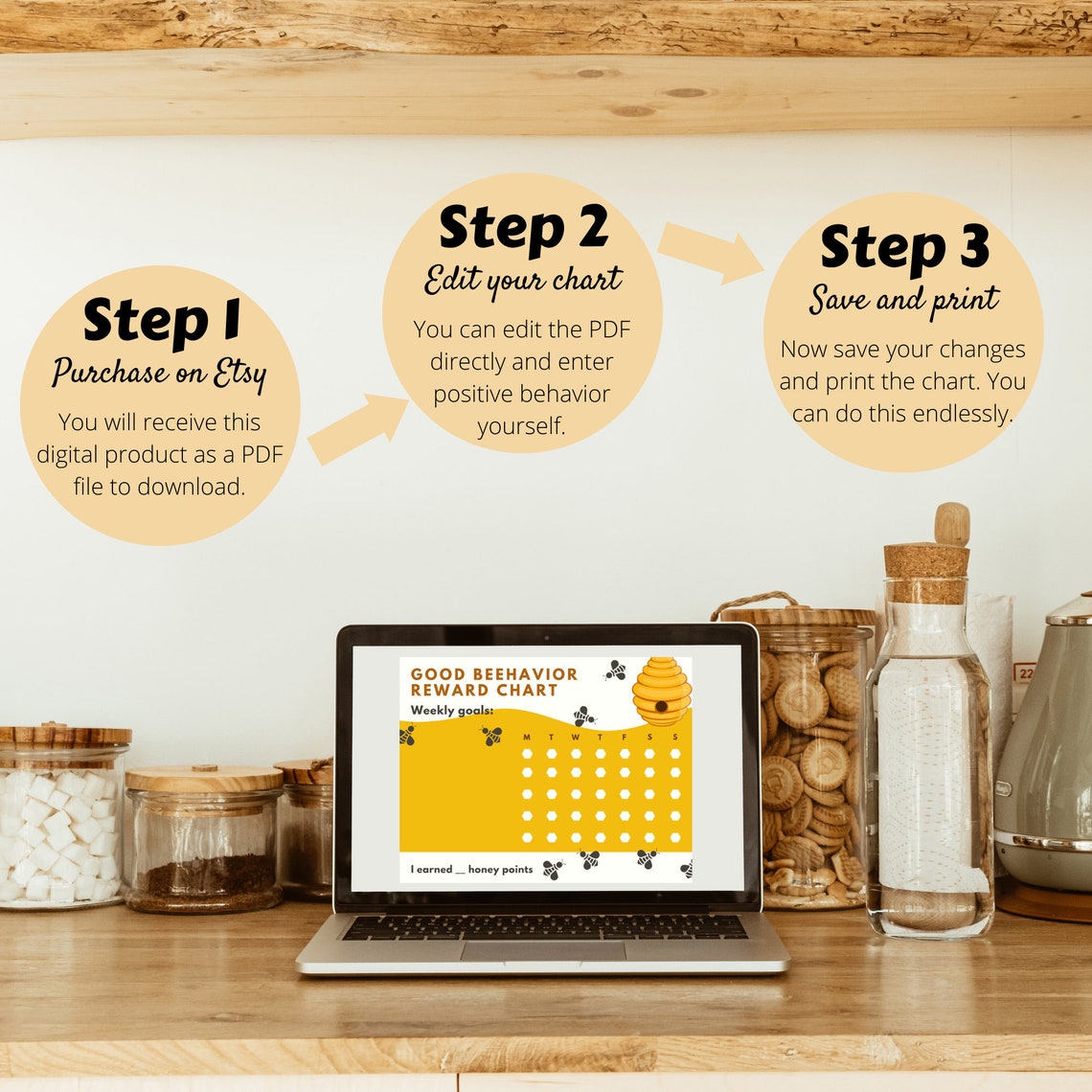 Good Behavior Reward Chart Printable Reward Chart for Kids | Etsy