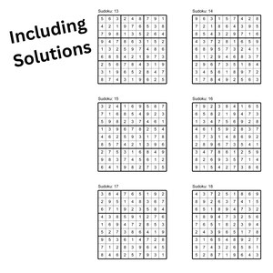 100 Sudoku Medium and Hard Vol 2 | Digital Puzzle Games | Sudoku ...