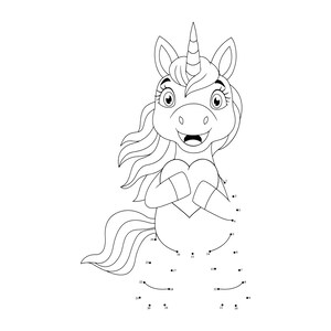 30 Unicorn Dot to Dot Pages | Coloring Pages Kids and Toddlers ...