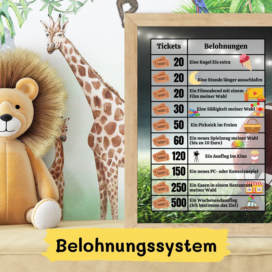 Foodball Reward Chart for Kids | Daily Routines With Rewards | Chore ...