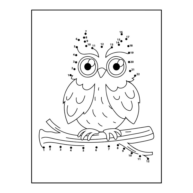 70 Autumn Dot to Dot Pages | Coloring Pages Kids and Toddlers | Connect ...
