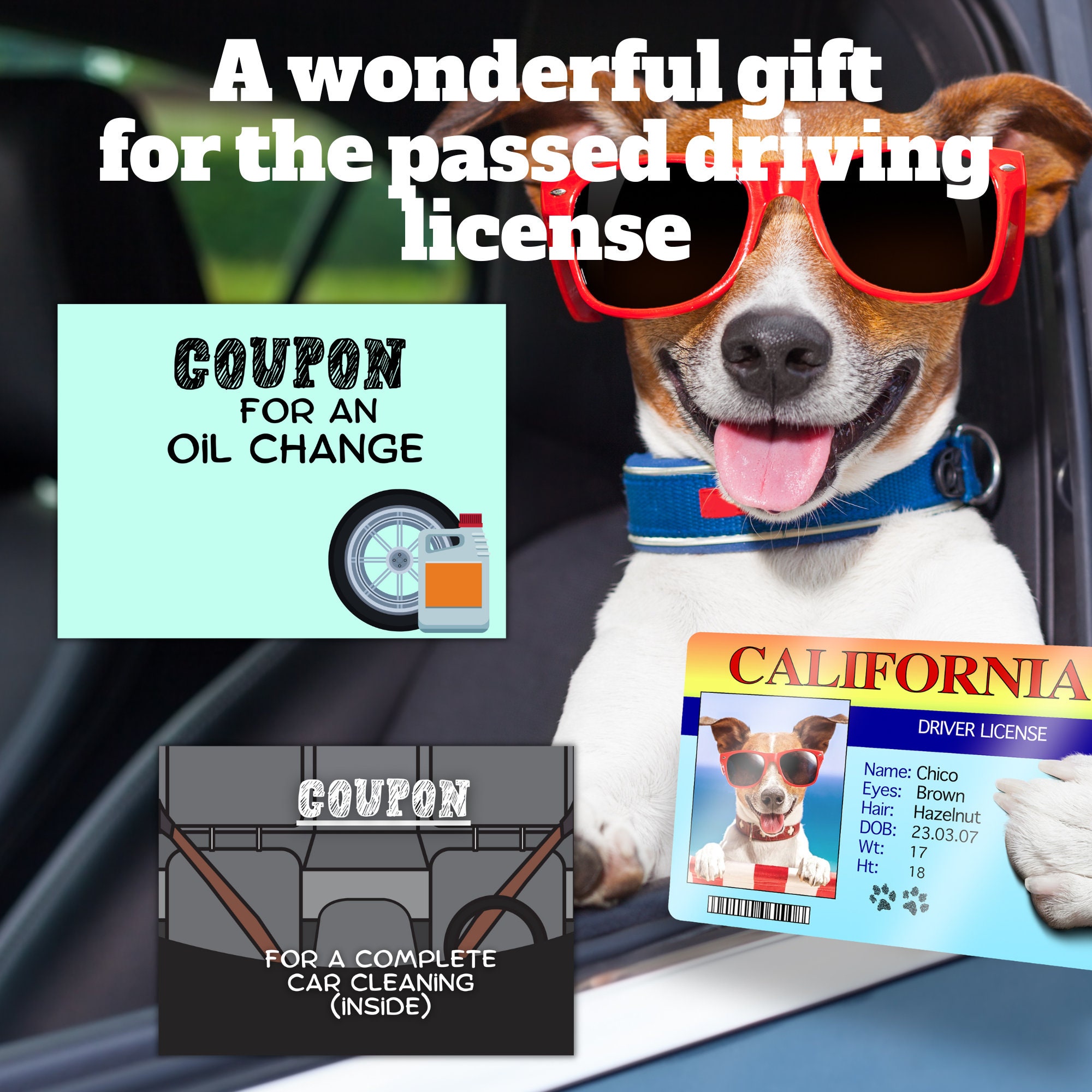 12 Vouchers for Passing Driver's License | Vouchers to Print Yourself ...