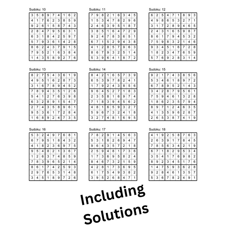 400 Sudoku Medium and Hard Vol 2 Digital Puzzle Games Sudoku Printable ...