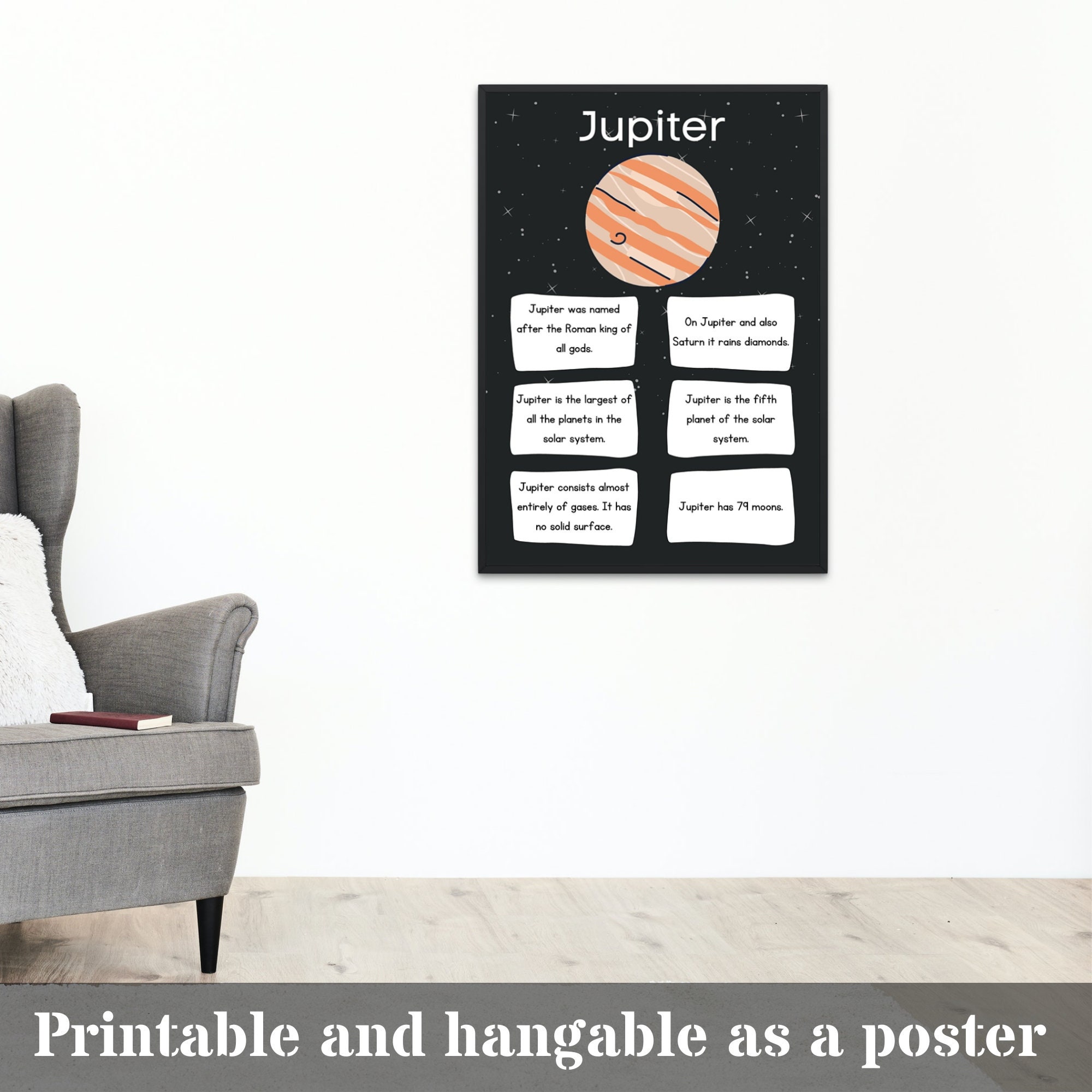 Solar System Flashcards and Planet Posters | Printable Maps or Sheets ...