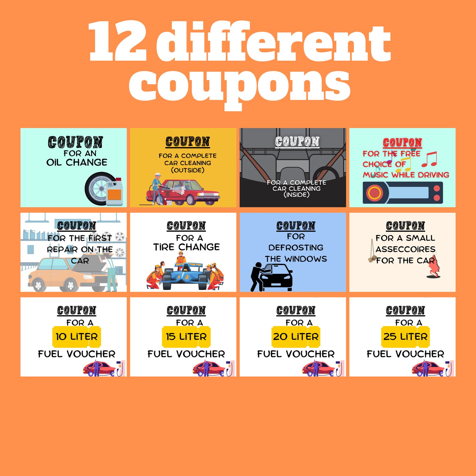 12 Vouchers for Passing Driver's License | Vouchers to Print Yourself ...