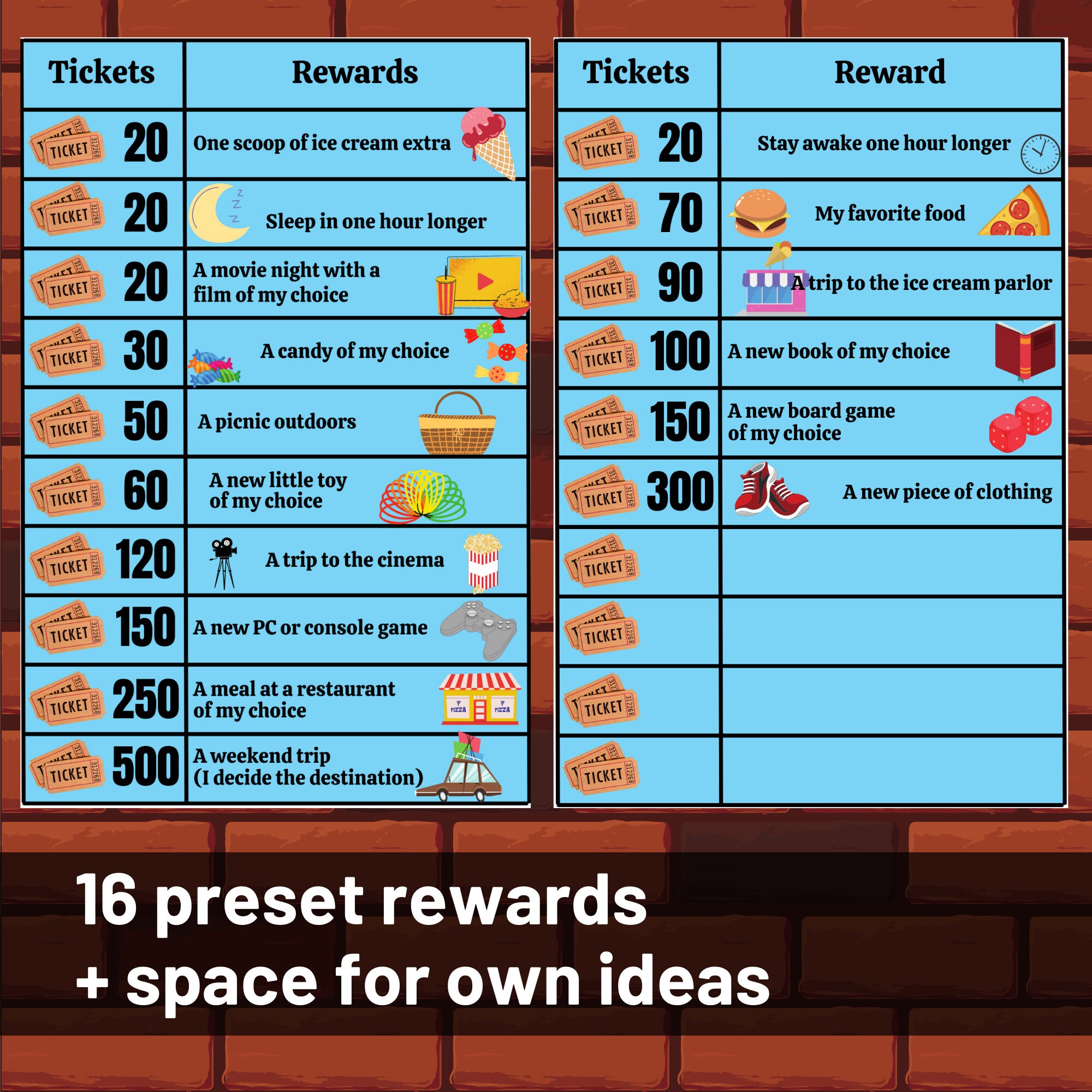 Reward System for Children | Incentive System for Daily Tasks ...