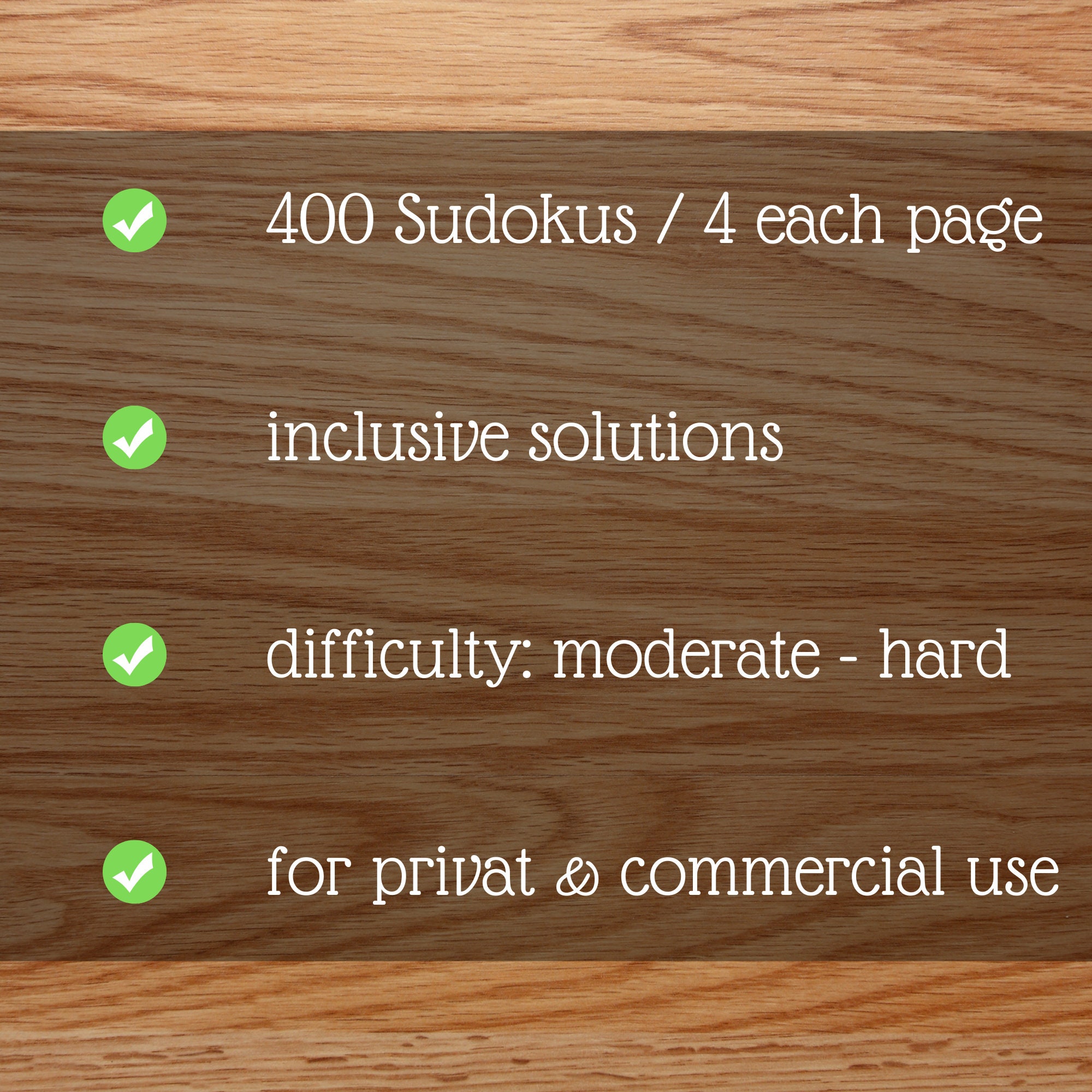 400 Sudoku Medium and Hard Vol 2 Digital Puzzle Games Sudoku Printable ...