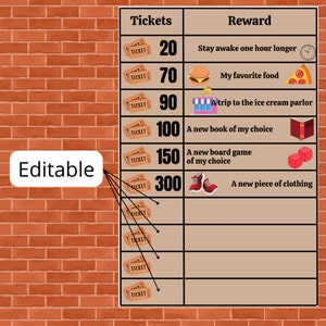 Reward System for Children | Incentive System for Daily Tasks ...