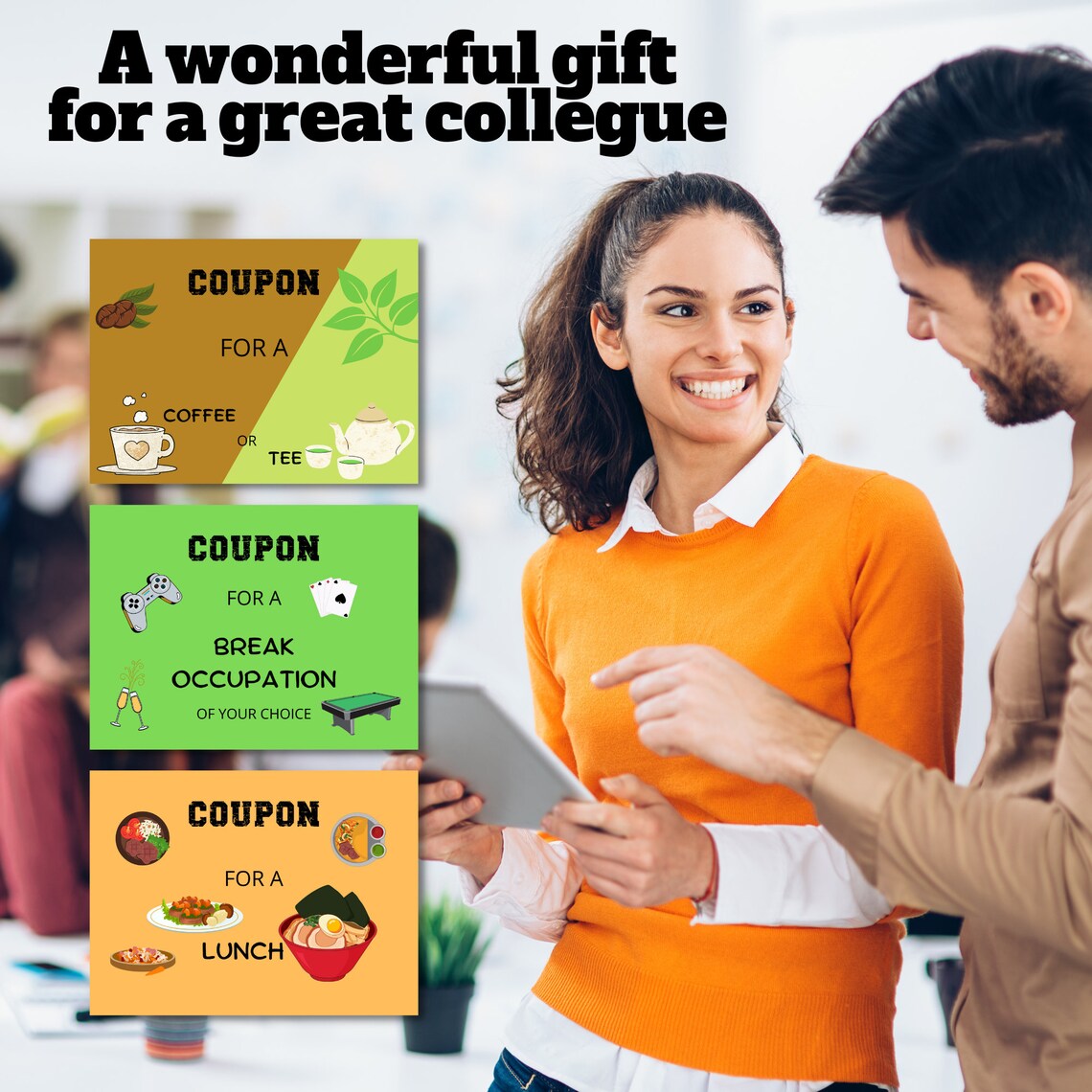 12 Vouchers for Colleagues | Personalized Coupons to Print Yourself ...