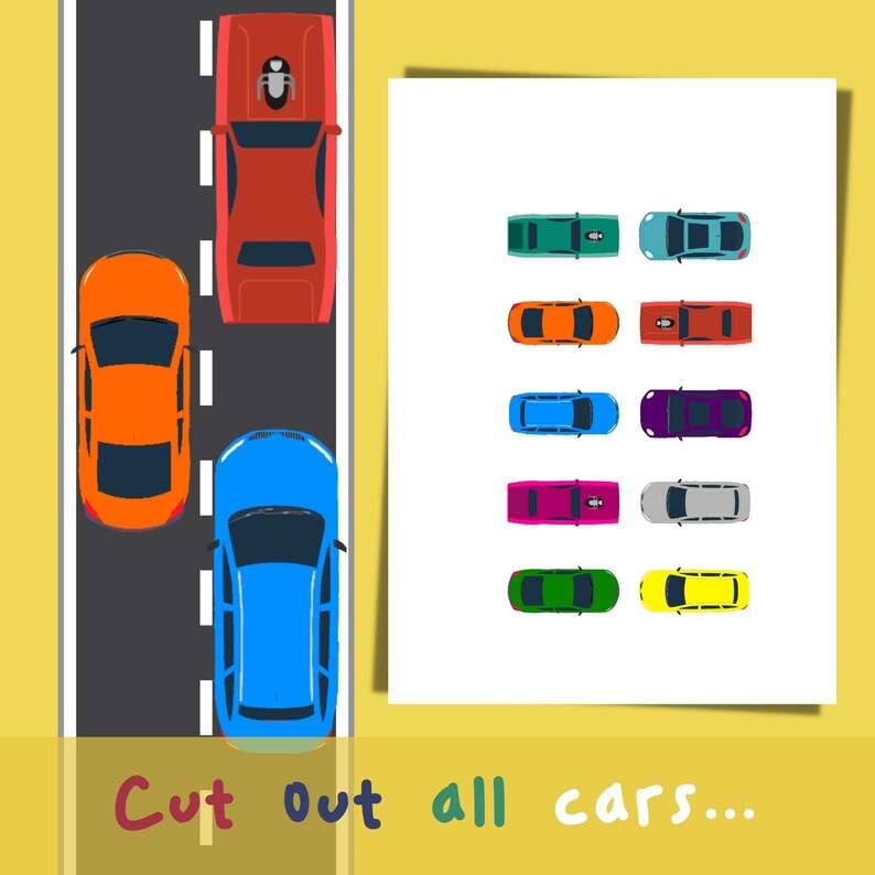 Car Flash Card Matching Game | Learning the Colors With Cars ...