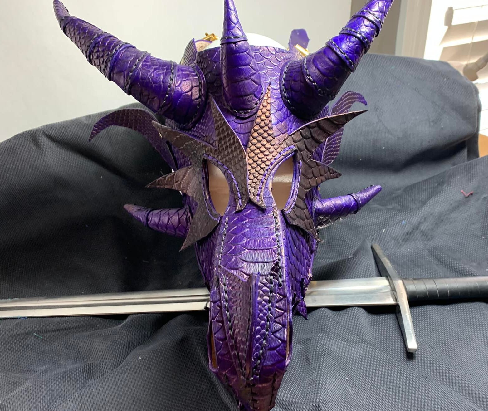 Custom Leather Dragon Mask - Etsy