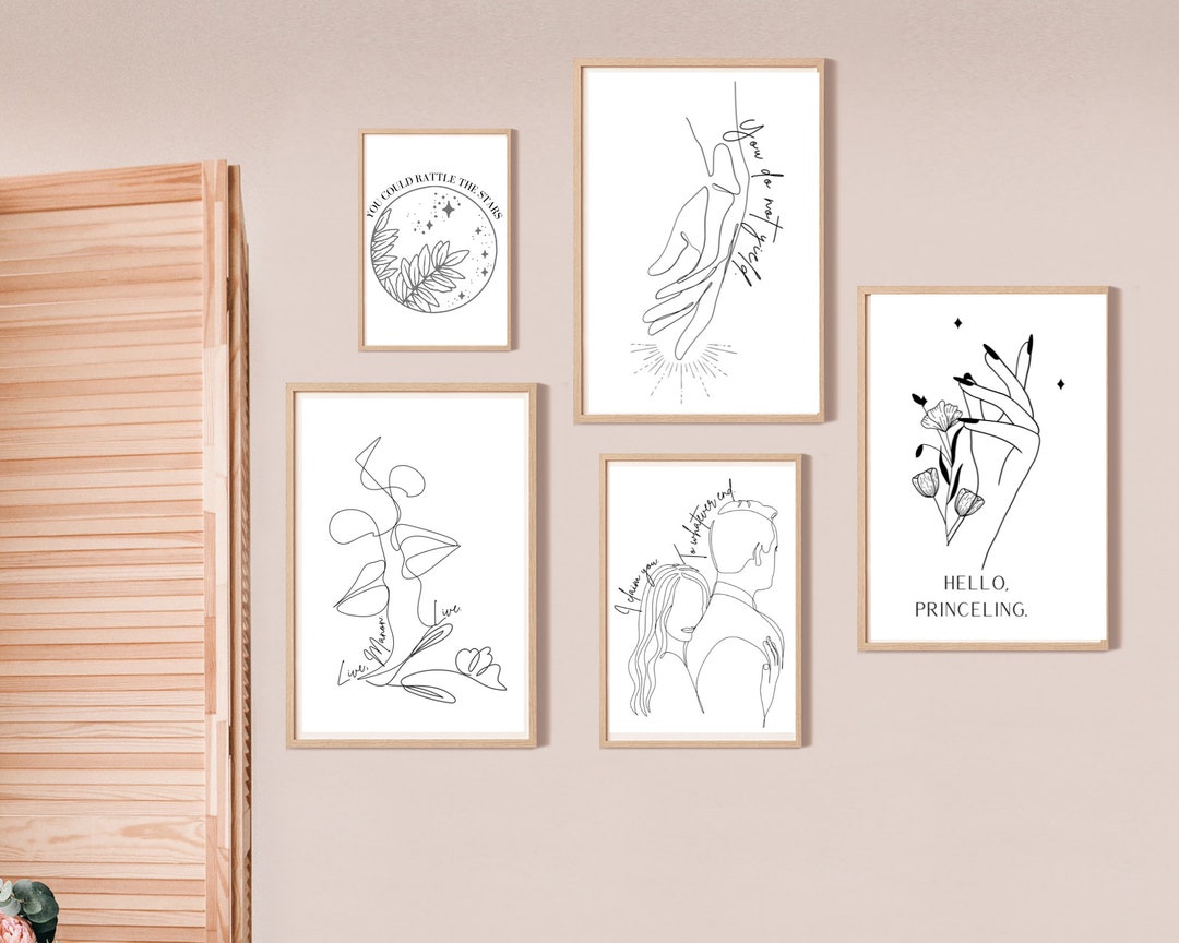 Throne of Glass Quote Prints, Bookish Wall Art Bundle (digital Download ...