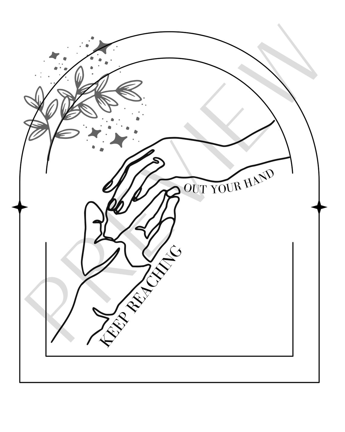 Keep Reaching Out Your Hand-printable Wall Decor Digital - Etsy