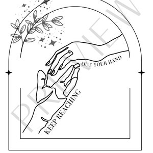 Keep Reaching Out Your Hand-printable Wall Decor Digital Download-8x10 ...