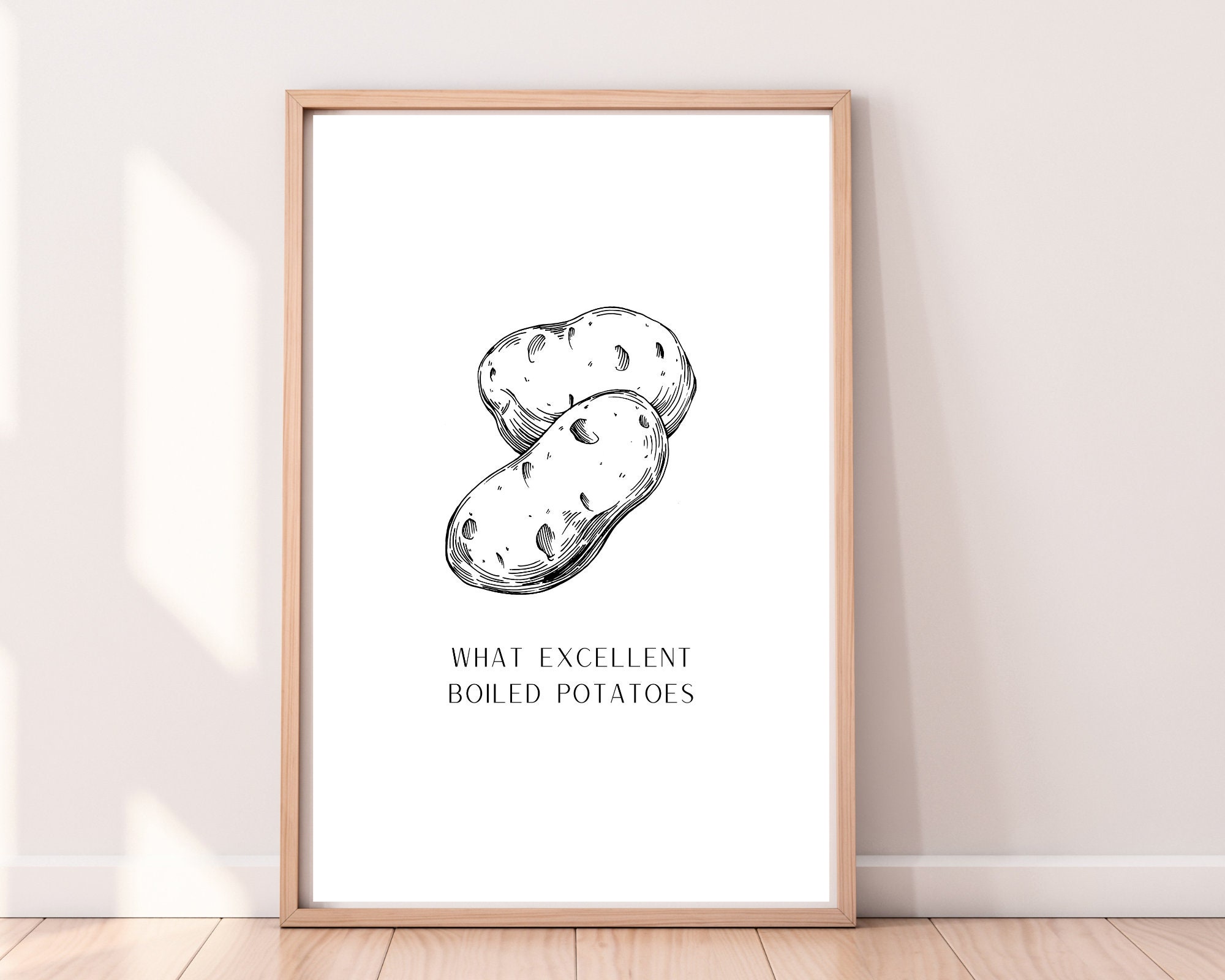 What Excellent Boiled Potatoes Wall Decor Digital Download-8x10-11x14 ...