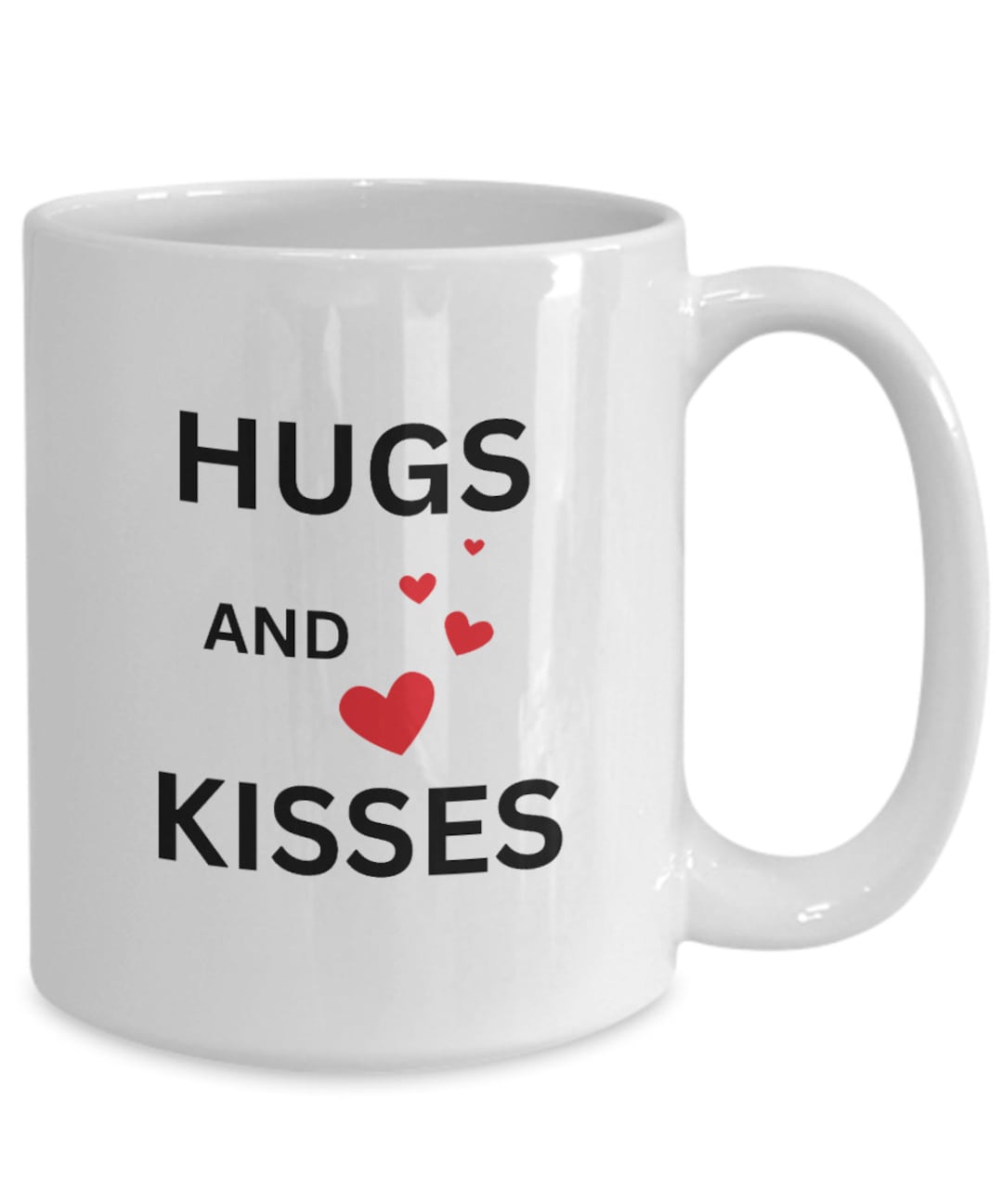 Hugs and Kisses Mug, Love Mug, Gift for Mom or Dad, Mother's Day ...