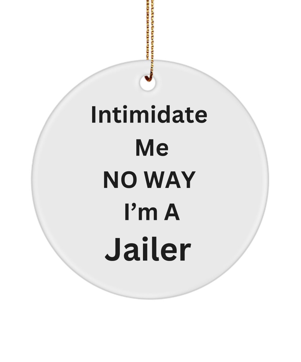Law Enforcement Ornament, Funny Jailer Ornament, Jailer Ornament Gift ...